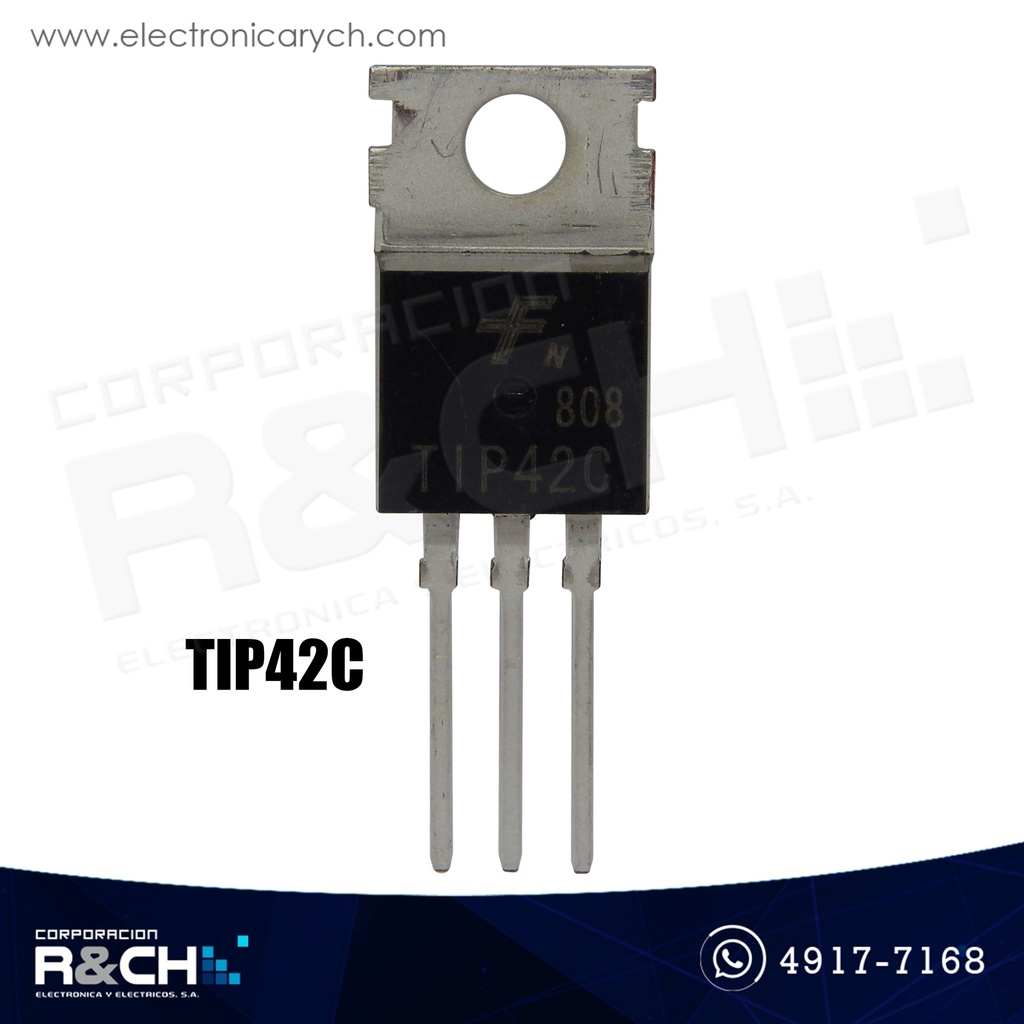 NTE332 Transistor PNP Si Audio Pwr/Sw 15A TIP42C, BD240 | Electronica R&CH